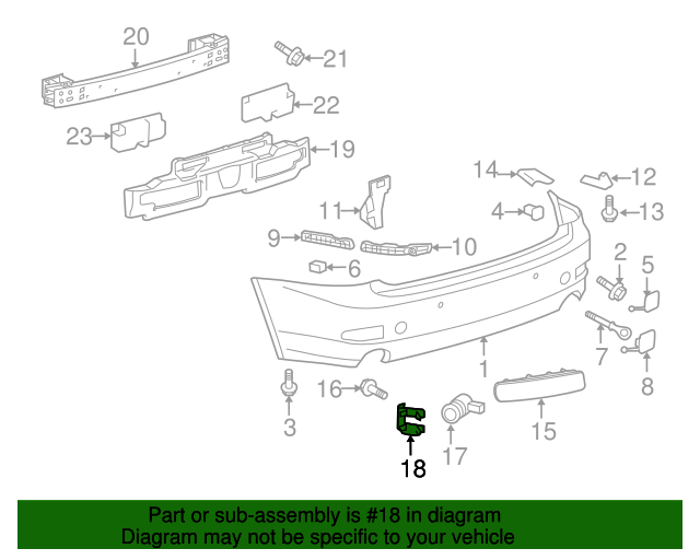 89348-30030-B6 - Park Sensor Retainer - 2011-2015 Lexus | My L Parts