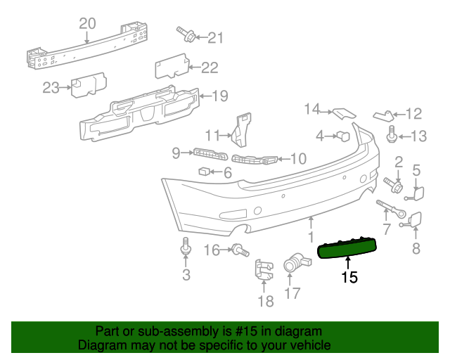 81910-53040 - Reflector Panel 2010-2015 Lexus | AutoNationParts.com