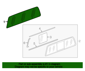 2015-2022 GM Rear Window 84467796 | GmPW