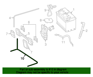 238-540-73-26 - Cable 2022-2023 Mercedes-Benz | Mercedes-Benz USA Parts