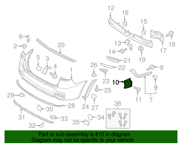 2016-2018 Kia Sorento OEM NEW 15-18 Kia Sorento Bracket-Rear Bumper ...