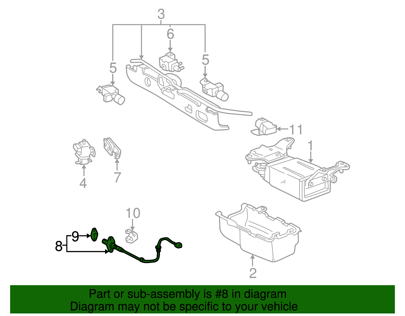 89467-48011 - Oxygen Sensor 1999-2003 Lexus | AutoNation Parts