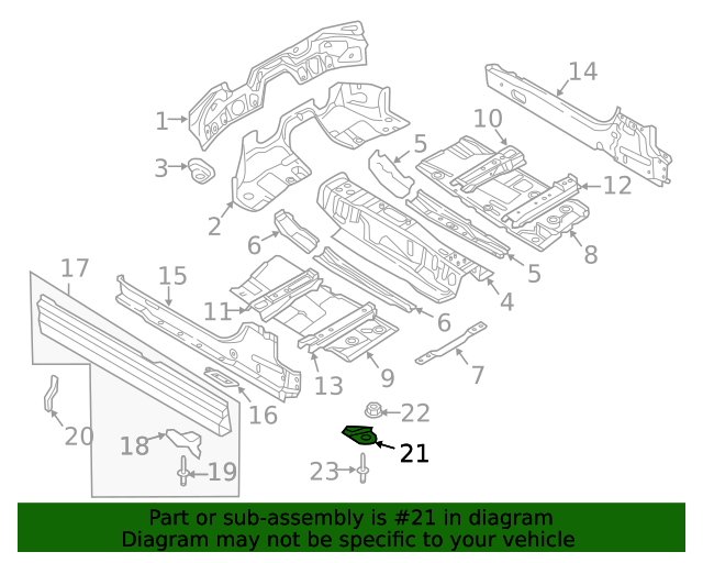 2016-2023 Audi Jacking Bracket 8P0-802-847 | Audi USA Parts