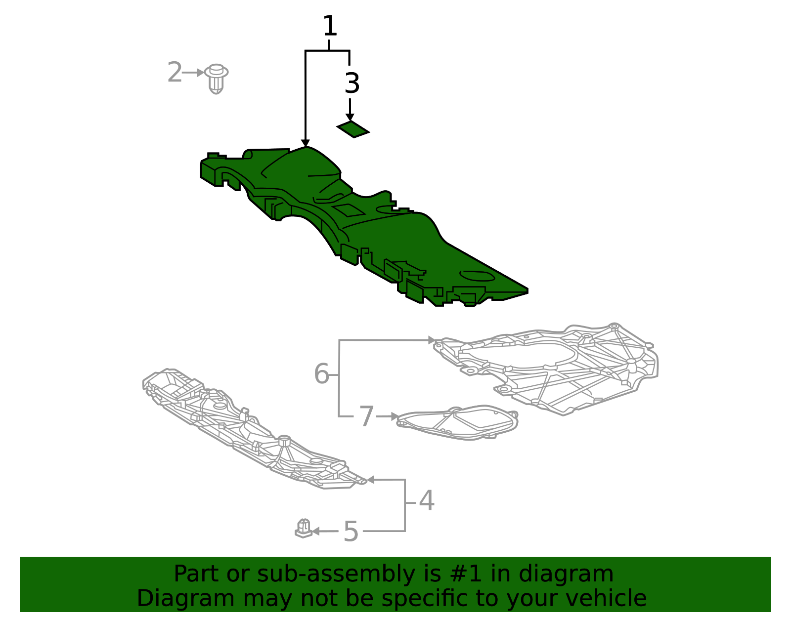 2019-2024 Toyota RAV4 Radiator Support Access Cover (Upper) 16681-F0020 ...