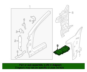 4H0-810-716-B - Insulator 2011-2018 Audi | Audi OEM Parts