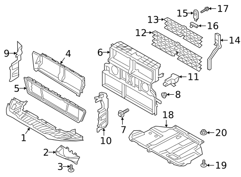 Splash Shields for 2019 Ford Transit Connect | Genuine OEM Ford Parts ...