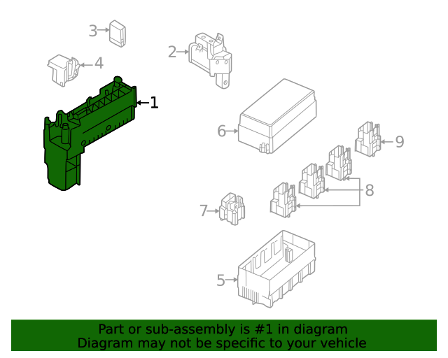 24381-6RA2B - Fuse Holder 2021-2024 Nissan Rogue | Nissan Parts ...
