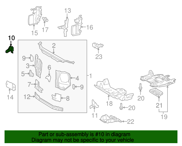 53803-35030 - Fender Mtg Bkt - 2010-2024 Toyota 4Runner | OEM Genuine ...