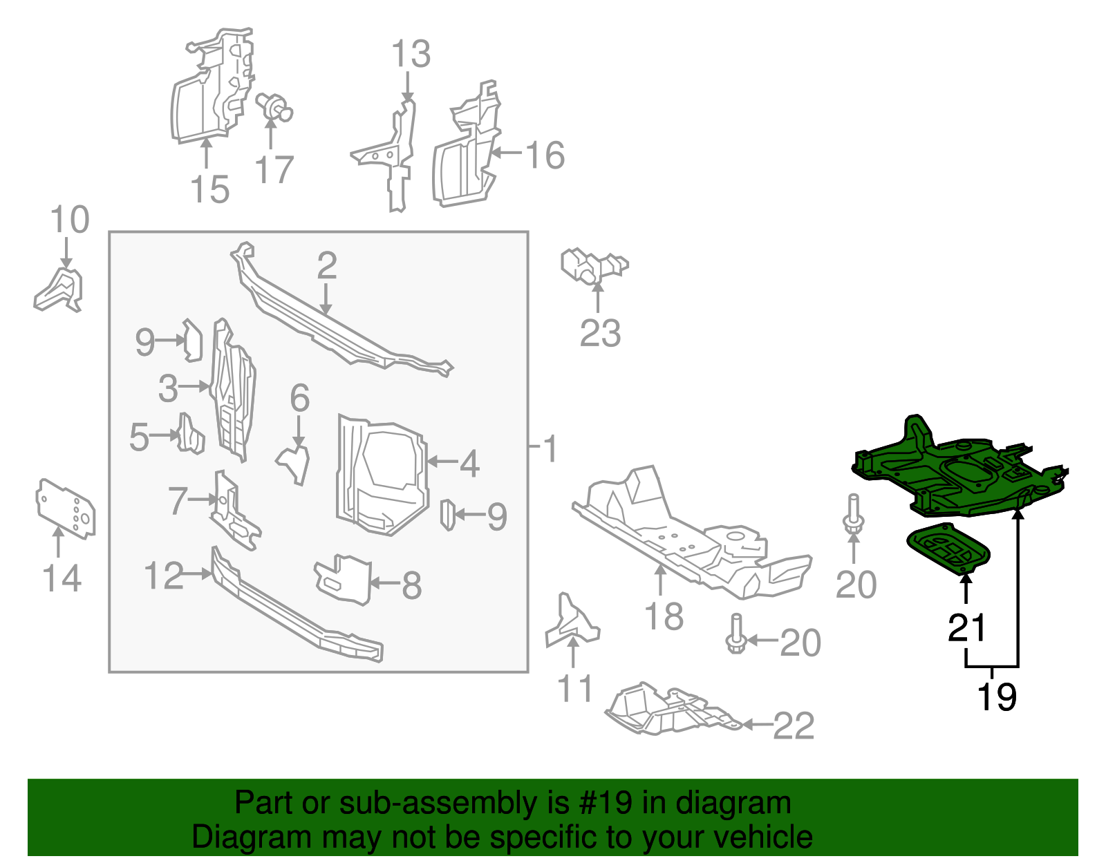 Genuine Toyota Cover Assembly, Engine Under, Rear part# 51450-60050 for ...