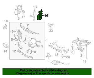 53294-35020 - Radiator Support Air Deflector 2014-2023 Toyota 4Runner ...
