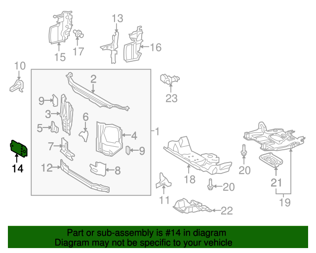 2010-2024 Toyota 4Runner Side Seal 53298-35010 | Toyota Parts Center