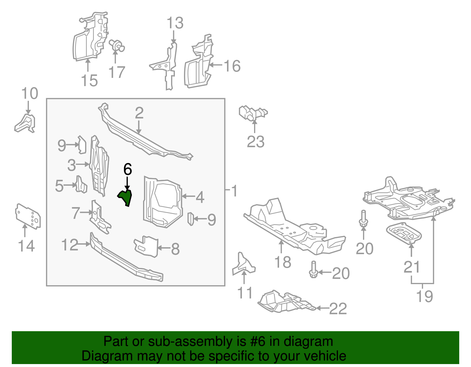 2010-2024 Toyota 4Runner Side Panel Upper Reinforced 53284-60010 ...