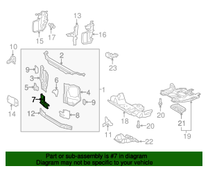 2003-2024 Toyota Side Panel Reinforced Plate 53268-35040 | Toyota Parts ...