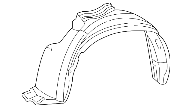 53875-42012 - Fender Liner - 1996-2000 Toyota RAV4 | OEM Genuine Toyota ...