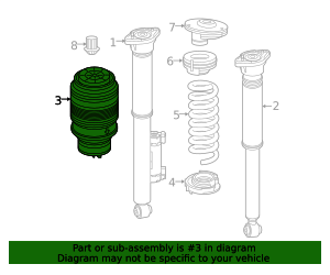 2015-2023 Mercedes-Benz Air Spring 2053200125 | Retail Performance Auto ...