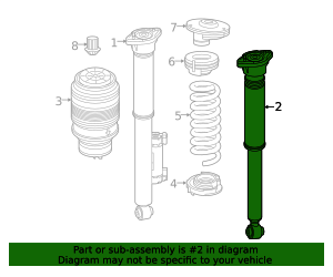 205-320-74-03 - Shock Absorber 2015-2023 Mercedes-Benz | Mercedes-Benz ...