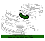 2014-2016 Chevrolet Front Bumper Fascia Center Air Deflector 22995190 ...