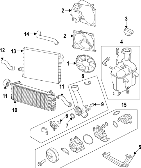 Radiator & Components for 2021 Porsche 911 | Sunset Porsche Parts