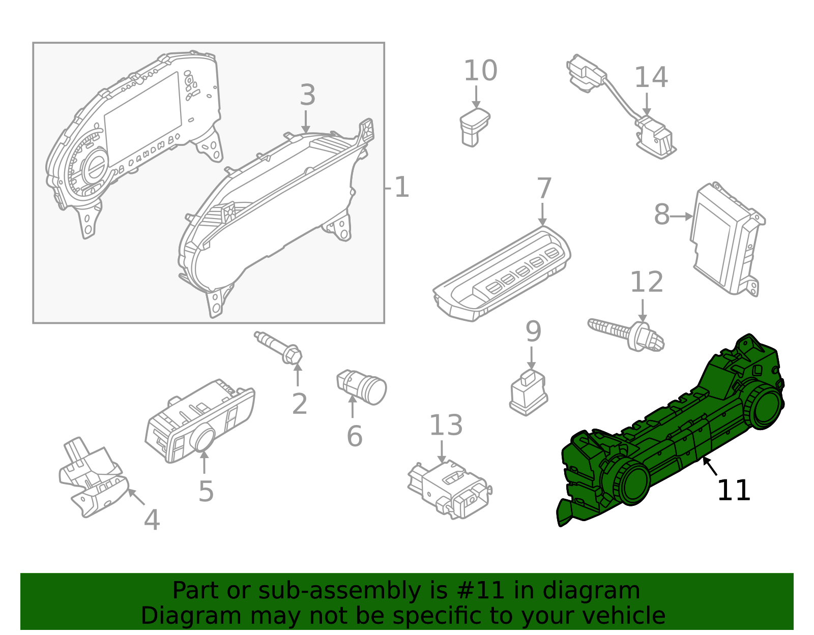 2021-2024 Ford Bronco Dash Control Unit M2DZ-19980-B | Miracle Ford Parts