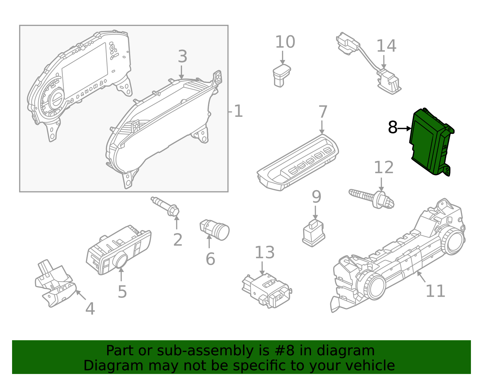RU5Z-14G490-C - 2023-2024 Ford Bronco - Control Module | My Ford Parts