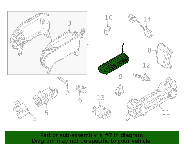 2021 Ford Bronco Switch Assembly M2DZ-13D730-DA | TascaParts.com