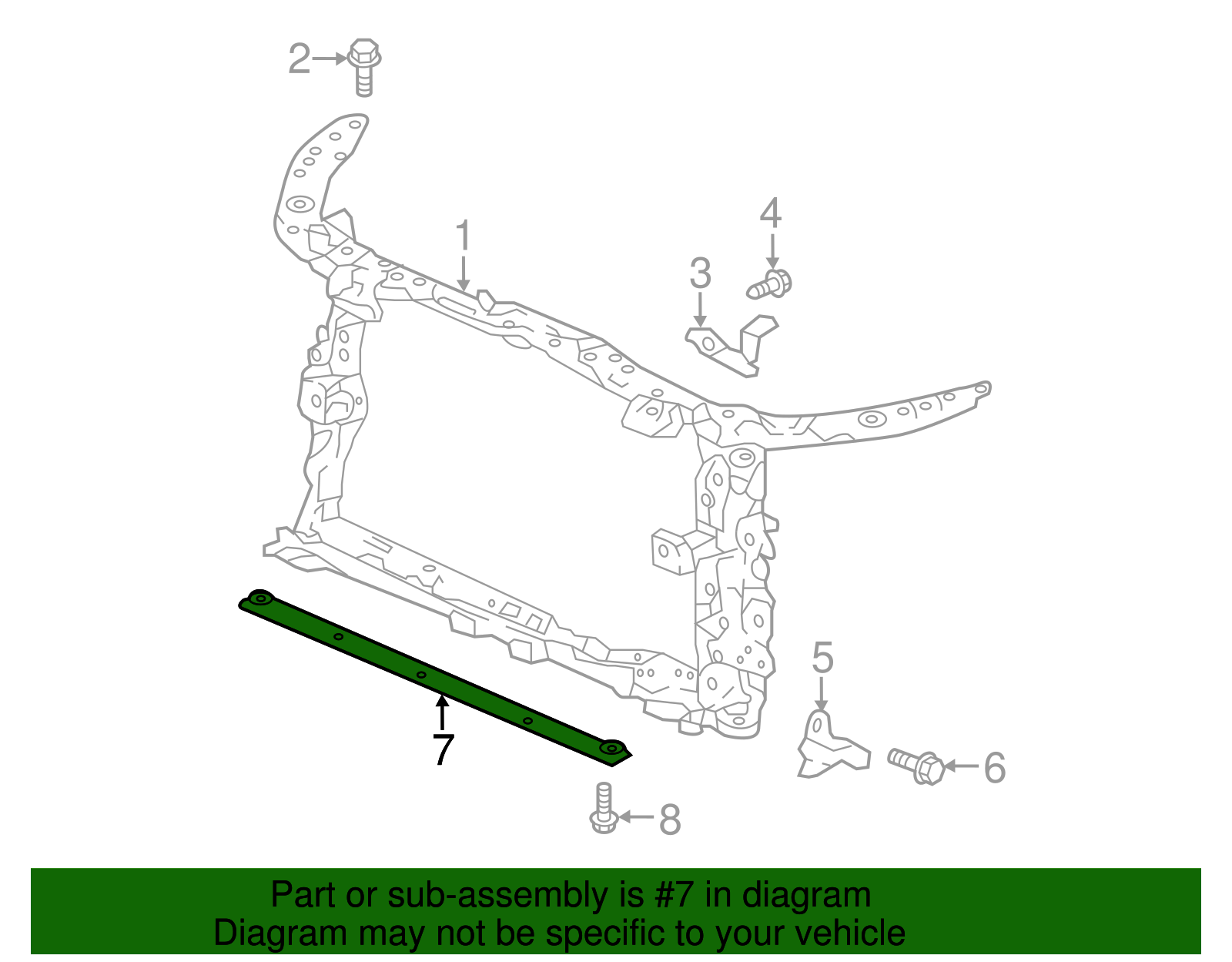 71430-TEA-T00 - 2017-2025 Honda - Brace Bulkhead (Lower) | Honda Parts ...
