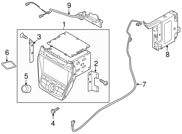 2013 Hyundai Santa Fe Sport Receiver 96560-4Z100-4X | OEM Parts Online
