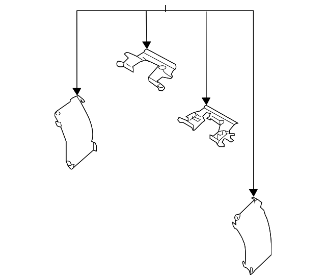 26232FL003 - 2018-2024 Subaru - Disc Brake Anti-Rattle Clip | OEM ...
