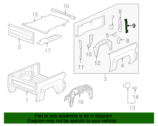 15294352 GM Rear Pillar | GM Parts Store