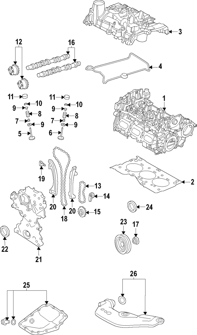 2022 Nissan Rogue Crankshaft Gear 13021-6RC0A | OEM Parts Online