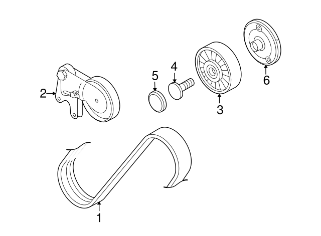 2007-2008 Audi RS4 Serpentine Belt 079-903-137-S | Audi USA Parts