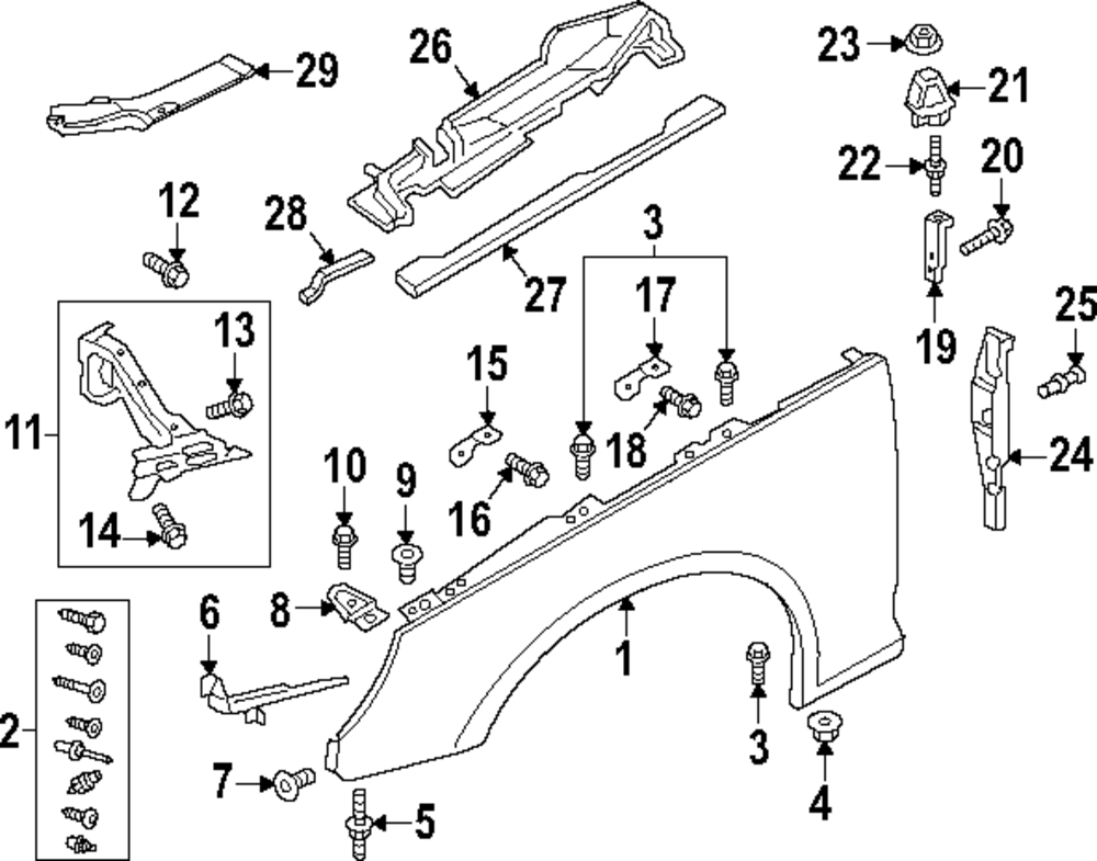 2017-2024 Audi End Plate 8W0-821-091 | OEM Parts Online