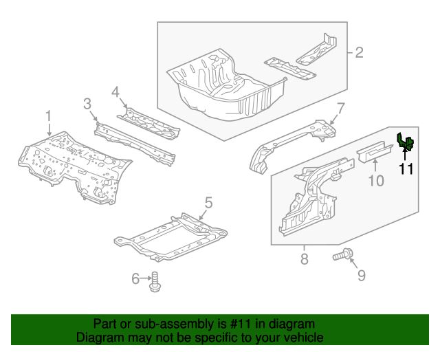 65619-T5R-A00ZZ - End Plate 2015-2020 Honda Fit | Honda Parts Online