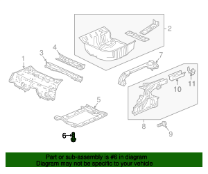 90167-T5A-900 - Rear Bracket Bolt 2015-2021 Honda | Honda Parts Online