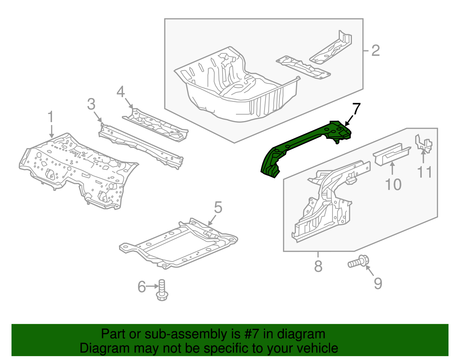 65590-T5R-A00ZZ - Rail Cover 2015-2020 Honda Fit | Honda Parts Online