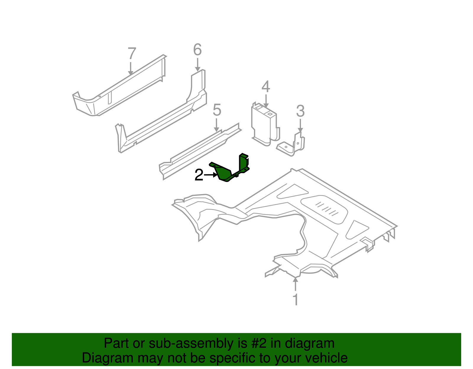 F2UZ-15111B11-A - Side Reinforced 2008-2025 Ford | Big 3 Auto Parts