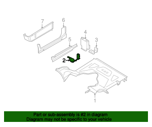 Ford F2UZ-15111B11-A - Side Reinforced - 2008-2021 Ford | OEM Ford ...