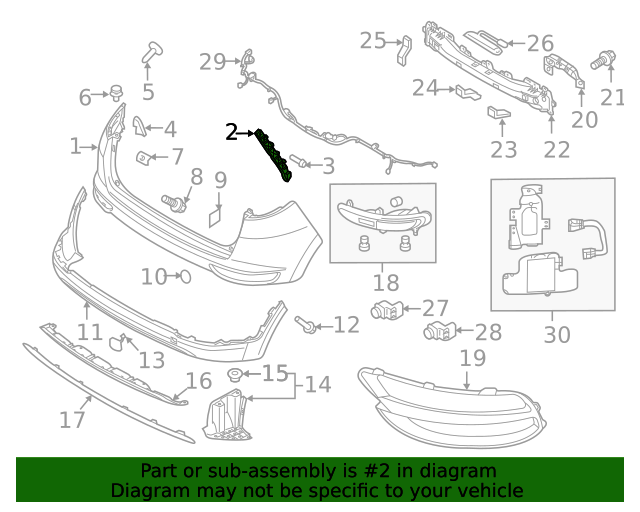 86613-D9000 - Side Retainer 2017-2022 Kia Sportage | Kia.Parts Store