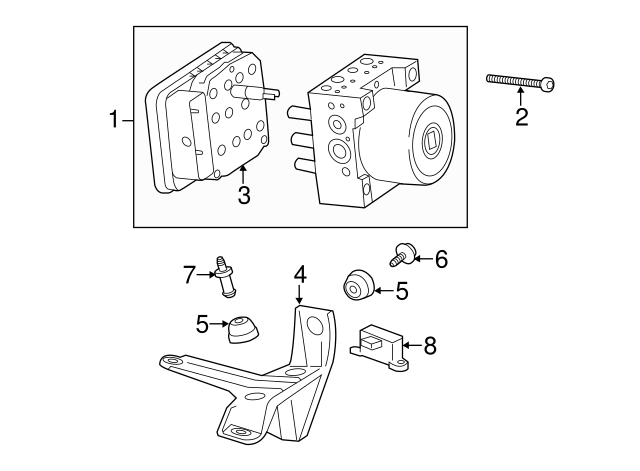 2013-2019 Cadillac Electronic Parking Brake Control Module Insulator ...
