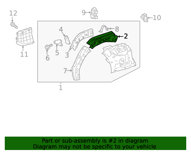 53731-0R050 - Upper Rail - 2019-2021 Toyota | Lithia Toyota Parts