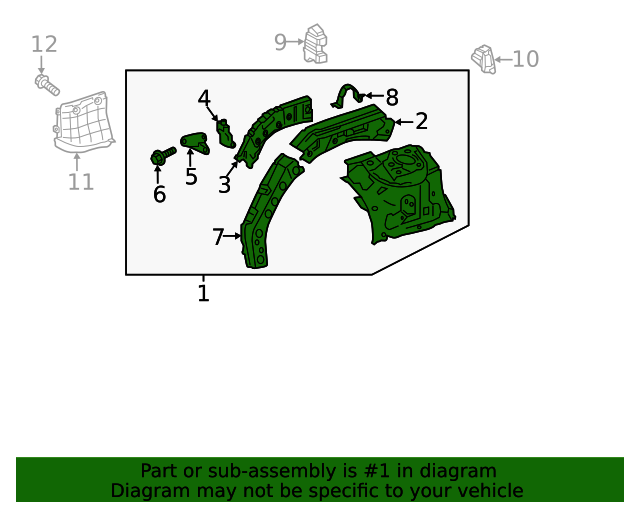 2019-2021 Toyota Apron Assembly 53701-0R060 | OEM Parts Online