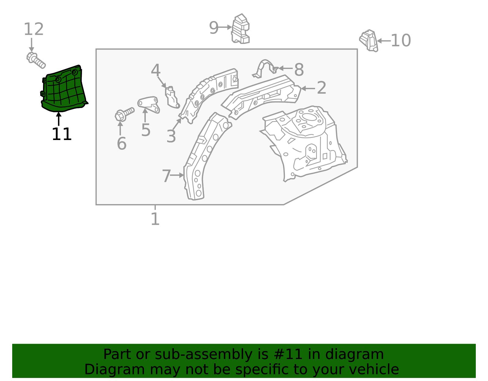 2019-2025 Toyota Side Seal 53737-0R010 | Toyota Parts Center