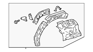 53701-0R060 - Apron Assembly - 2019-2021 Toyota | OEM Genuine Toyota Parts