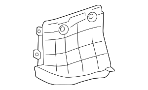 2019-2023 Toyota Seal, Front Fender Apron, Rh 53736-0R040 | Toyota Parts