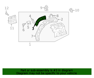 53733-0R020 - Upper Reinforced 2019-2021 Toyota | Longo Toyota Parts