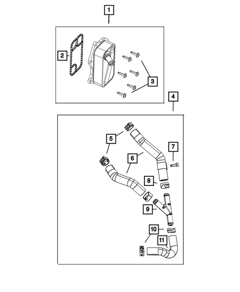 Engine Oil Cooler for 2018 Jeep Wrangler | Mopar eStore