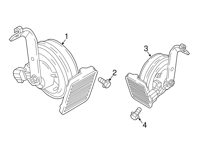 2016-2024 GM Low Note Horn 84656764 GM | GMPartsDirect.com