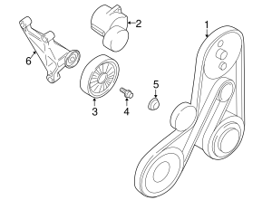 1999-2009 Volvo Serpentine Belt 30731808 | TascaParts.com
