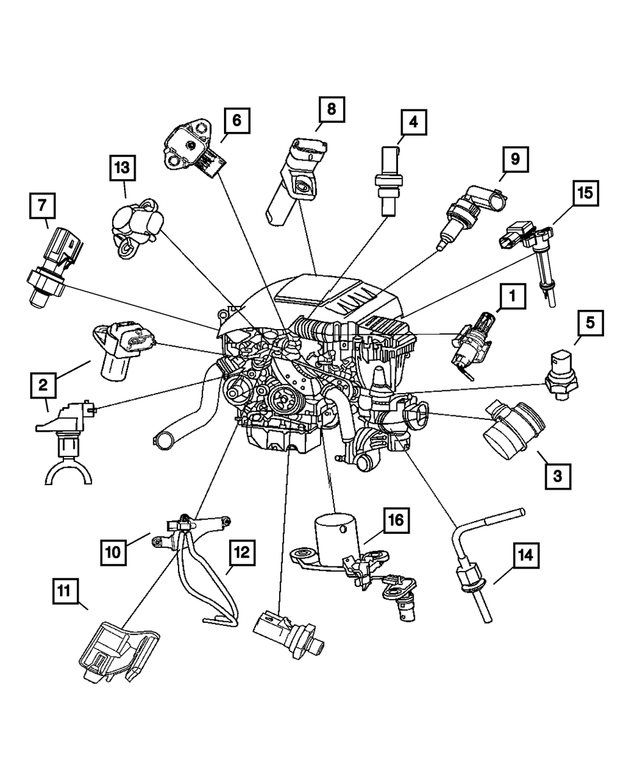 5149065AA - Oil Pressure Sensor 2007-2009 Jeep Grand Cherokee ...