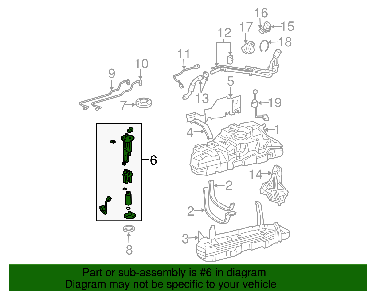 2004-2009 Toyota Fuel Pump 23220-50130 | Toyota San Diego Parts